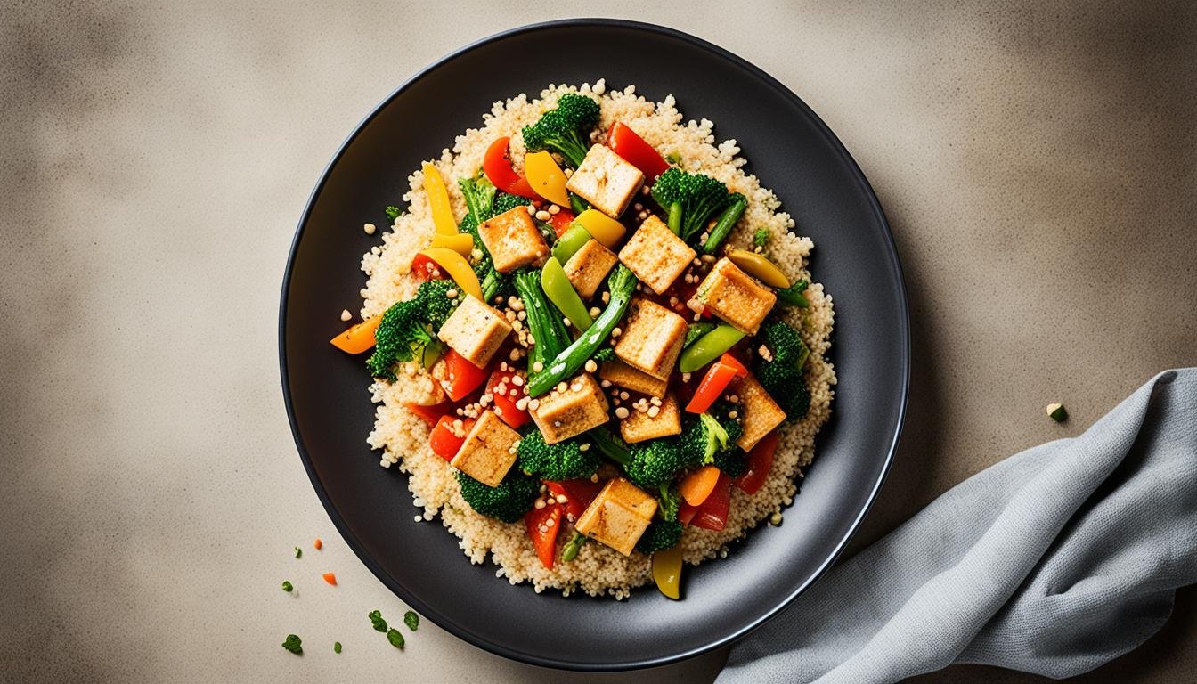 Tofu Con Verduras Salteadas
